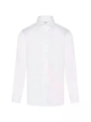 BARBA NAPOLI Long-sleeve Button-up Shirt - White