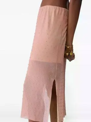 Liu Jo Embroidered Tulle Midi Skirt