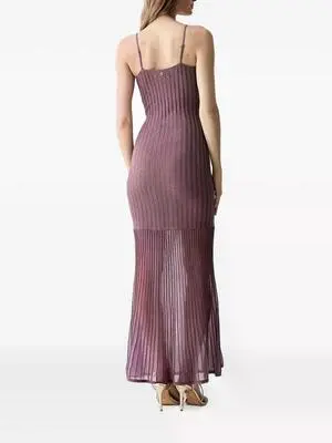 Guess Rhinestone Embellished V-neck Spaghetti Strap Maxi Dress