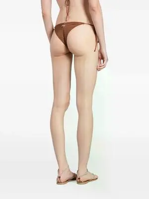 MC2 SAINT BARTH Rhinestone-embellished Side-tie Bikini Bottoms