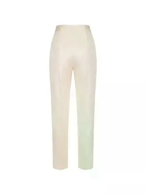 Elie Saab Satin-finish Tailored Trousers - Neutrals