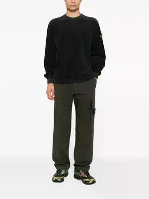 Stone Island Corduroy-texture Compass-patch Sweater