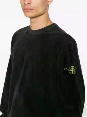 Stone Island Corduroy Texture Crew Neck Sweater
