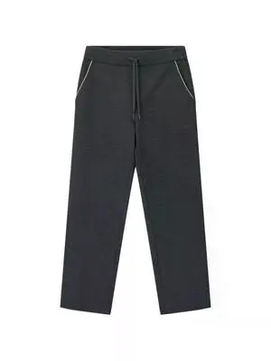 Boggi Milano Joggers In Wool Blend Wooltech Diagonal