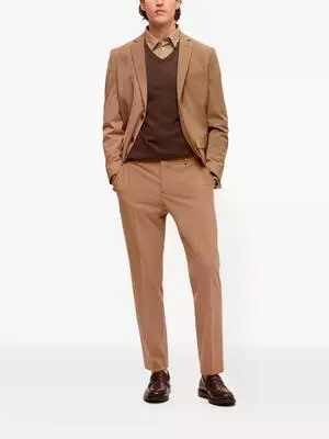 SELECTED Belt-loops Slim-fit Trousers