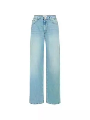 Iceberg Faded Wide-leg Jeans - Blue