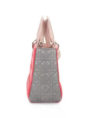 Dior Cannage Lady Tote Bag - Red