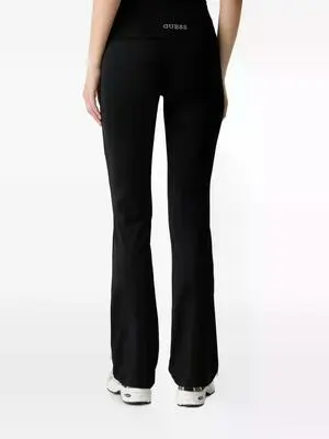 Guess Flare Rhinestone-logo Leggings