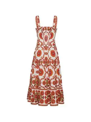 Cara Cara Margarita Tiered Floral-print Dress