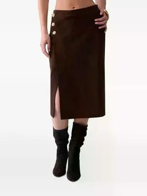Liu Jo Suede Midi Skirt