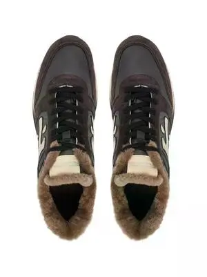 Premiata Mick Shearling-lined Leather Sneakers