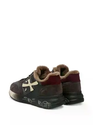 Premiata Mick Shearling-lined Leather Sneakers