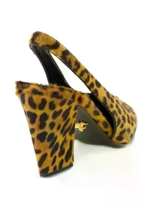 Prada Leopard-print Pointed-toe Pumps
