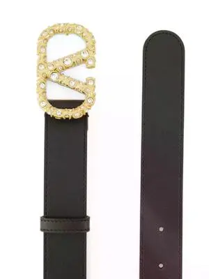 Valentino Garavani Vlogo Belt With Swarovski Crystals