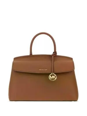 Michael Kors Hamilton Logo-plaque Leather Tote Bag - Brown