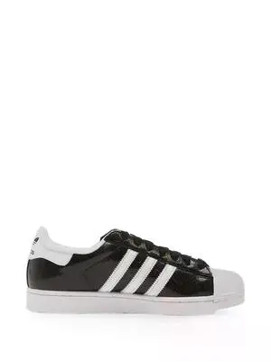 Adidas Superstar Ii Snakeskin-effect Sneakers - Black