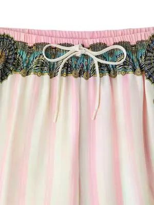 Versace Printed Silk Twill Pajama-style Pants