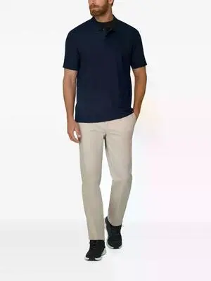 Boggi Milano Polo In Stretch Cotton Blend Piqué Cool Jade-fresh