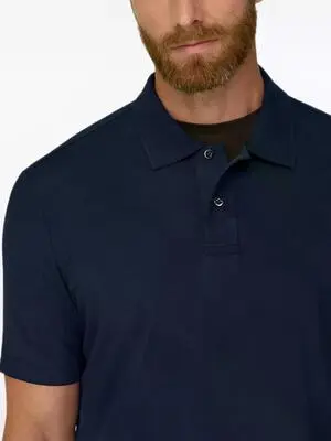 Boggi Milano Polo In Stretch Cotton Blend Piqué Cool Jade-fresh