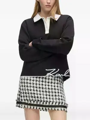 Karl Lagerfeld Signature Polo Sweatshirt