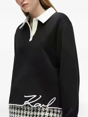 Karl Lagerfeld Signature Polo Sweatshirt