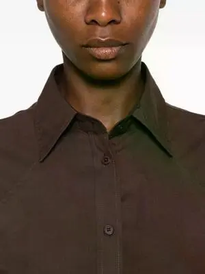 Closed Balloon-sleeve Shirt