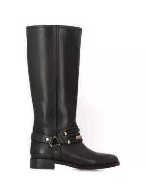Pinko Harness-detail Leather Boots