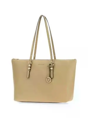 Michael Kors Large Quinn Pebbled-leather Tote Bag - Neutrals