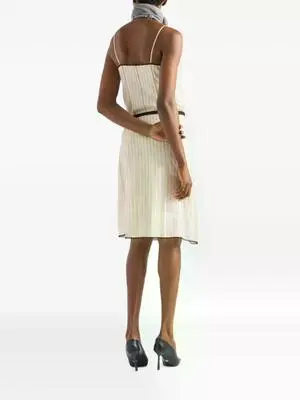 Prada Embroidered Striped Apron