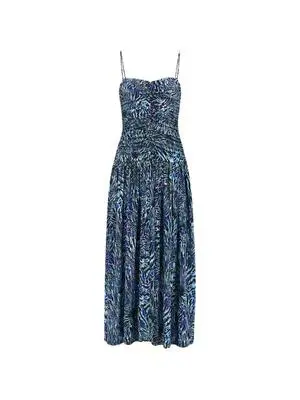 Ulla Johnson Arda Ruched Jersey Dress