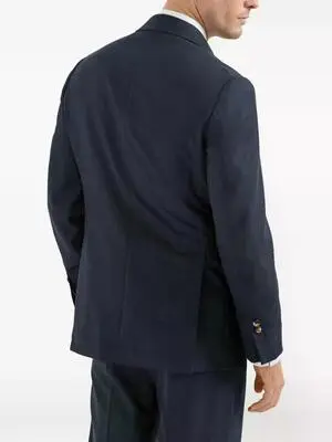 Brunello Cucinelli Virgin Wool Flannel Deconstructed Cavallo Blazer
