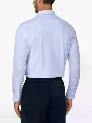 Boggi Milano Polo Shirt Checked Japanese Jersey Regular Fit