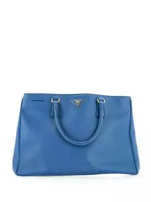 Prada Lux Open Saffiano Leather Large Tote Bag - Blue