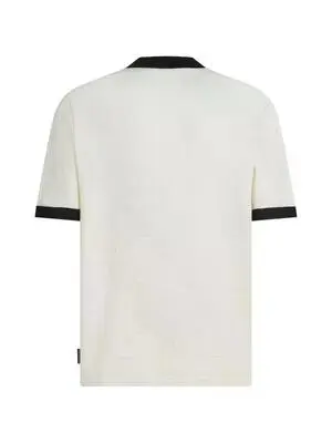 Karl Lagerfeld Monogram Checked Polo Shirt