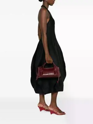 Hereu Ruched Leather Tote Bag