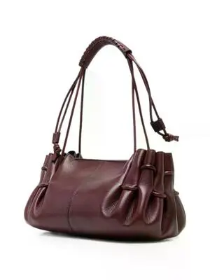 Hereu Ruched Leather Tote Bag
