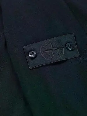 Stone Island Logo-patch Long-sleeve Polo Shirt