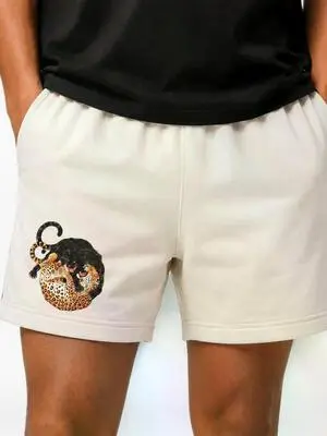 MELT Graphic-print Cotton Shorts