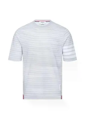 Thom Browne 4-bar Stripe Pocket T-shirt