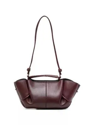 Hereu Arta Leather Shoulder Bag - Red