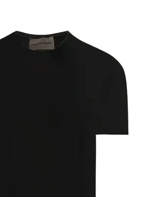 AMARANTO Linen Short-sleeve Sweater