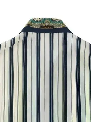 Versace Printed Silk Crêpe De Chine Regular Shirt