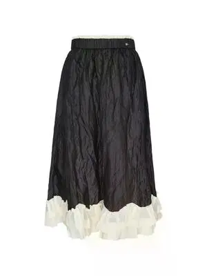 RENLI SU Ruffled A-line Midi Skirt
