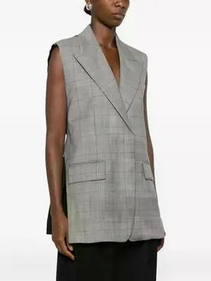 Sportmax Abete Check-pattern Sleeveless Gilet