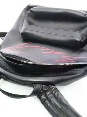Balenciaga Leather Logo Backpack