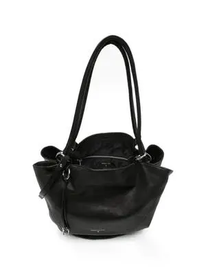 Patrizia Pepe Logo-plaque Leather Shoulder Bag