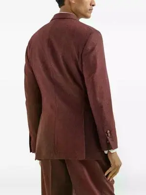 Brunello Cucinelli Virgin Wool And Cashmere Flannel Cavallo Tailor Blazer