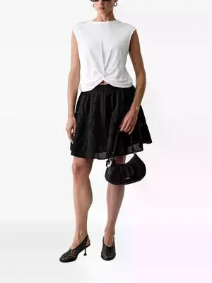 Marc O'polo Broderie-anglaise Mini Skirt - Black