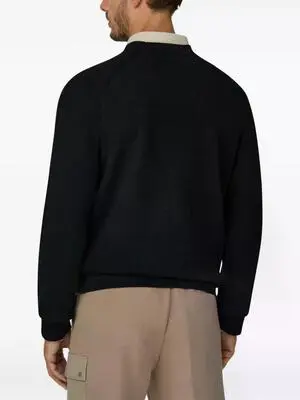 Boggi Milano Crew Neck Jumper In Merino Wool Blend
