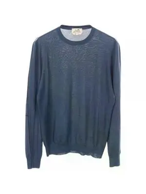 Hermès Logo Sweater - Blue